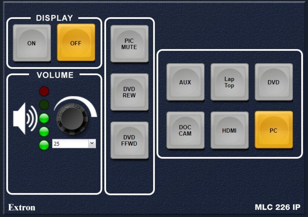 Get To Know The Classroom: Control Panel Interface | Information ...