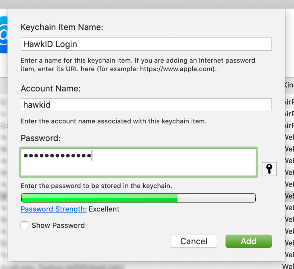 How to use Keychain Access in macOS | Information Technology Services ...