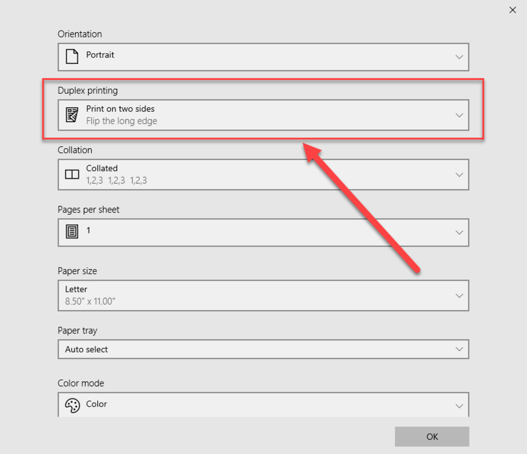 How to Print Single-Sided on a Windows ITC Computer | Information ...
