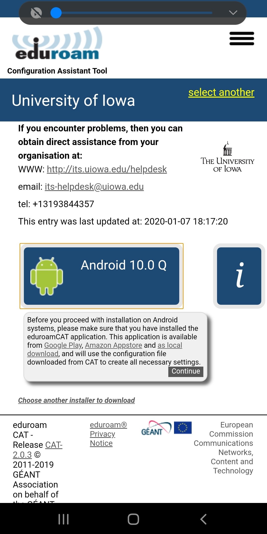 eduroam Configuration Assistant Tool (CAT) | Information Technology ...