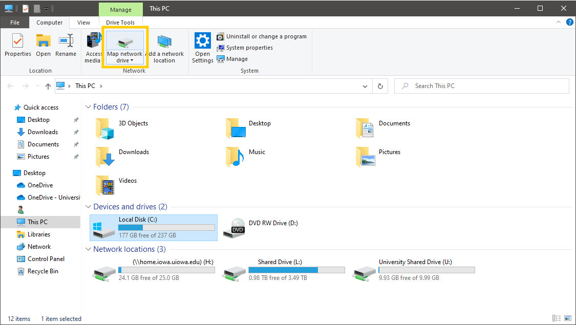 How to map an RDSS Drive | Information Technology Services - The ...