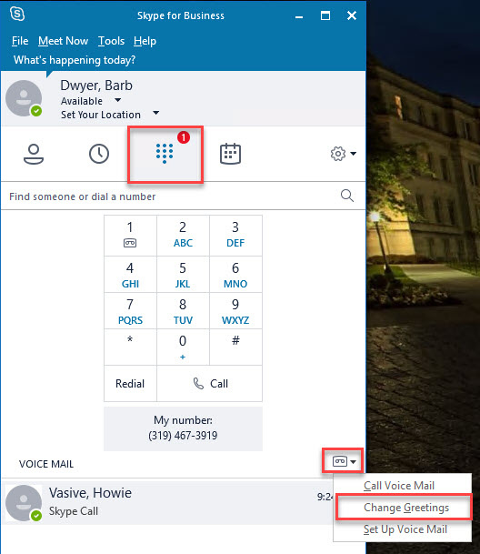 Voicemail for Skype for Business (Windows and Mac) | Information ...