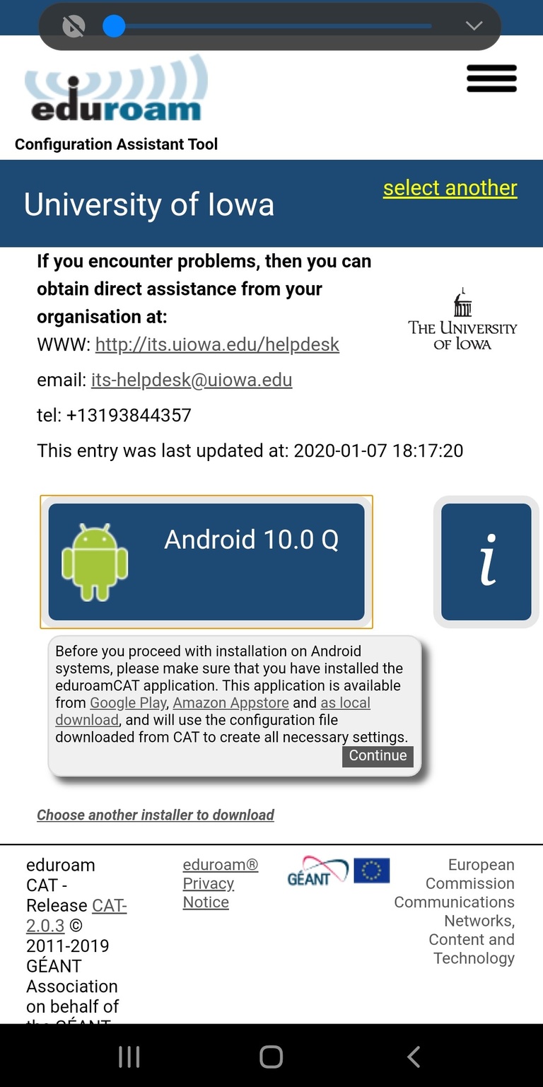 eduroam Configuration Assistant Tool (CAT) | Information Technology ...