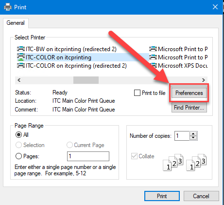 How to Print Single-Sided on a Windows ITC Computer | Information ...